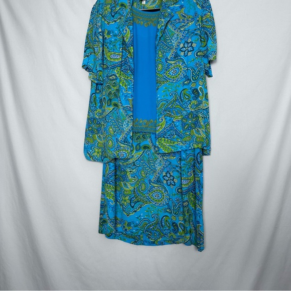 Sarah Elizabeth | Dresses | Sarah Elizabeth Blue And Green Midi Skirt ...